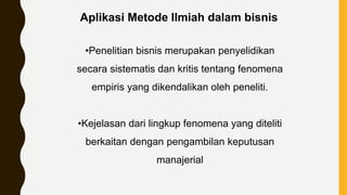 1. penelitian definisi dan metode | PPT