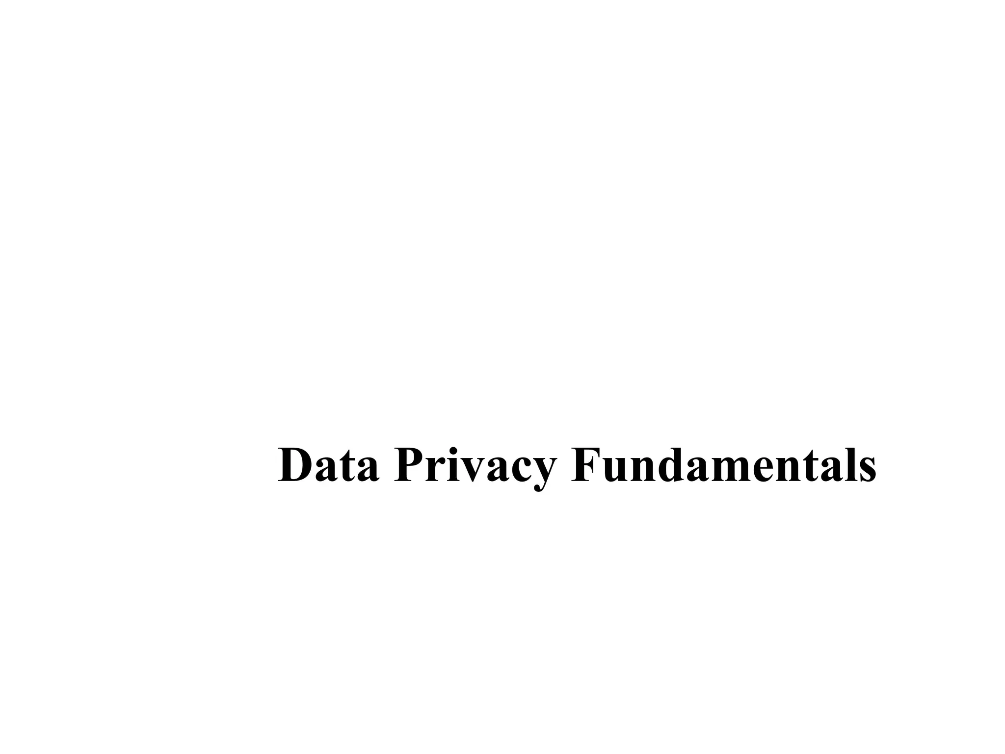 Data Privacy Introduction | PPTX
