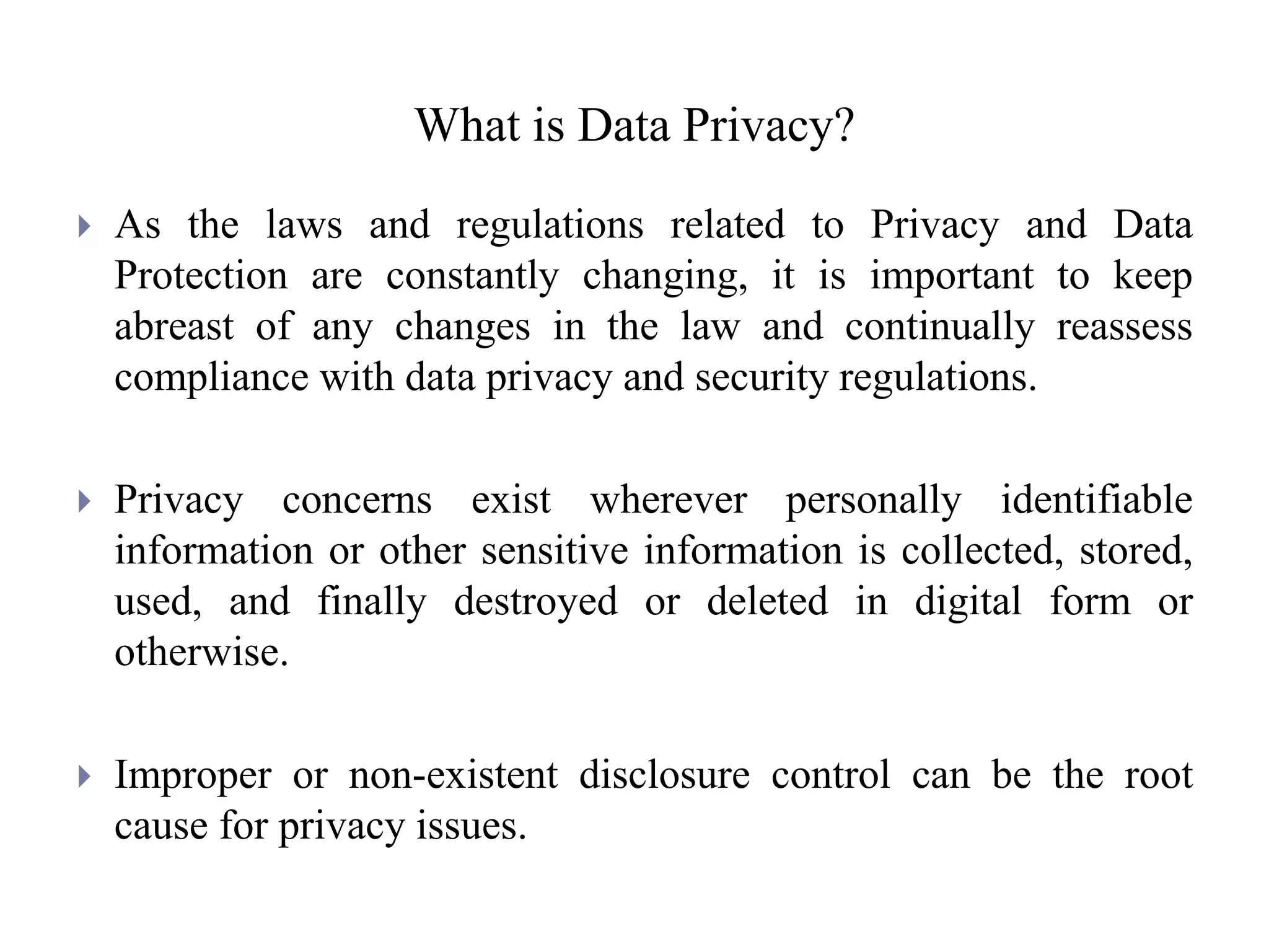 Data Privacy Introduction | PPTX