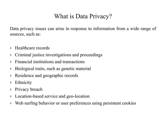 Data Privacy Introduction | PPTX