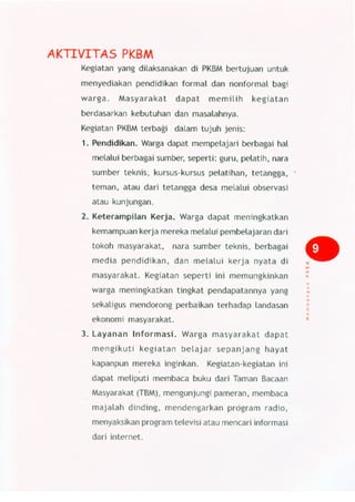 1. Membangun PKBM | PDF