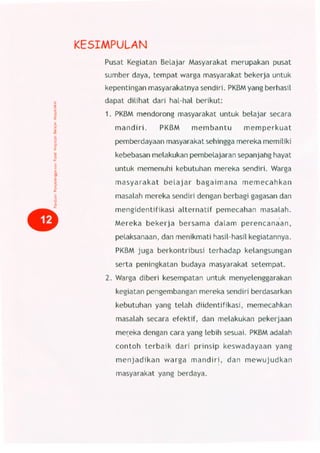 1. Membangun PKBM | PDF