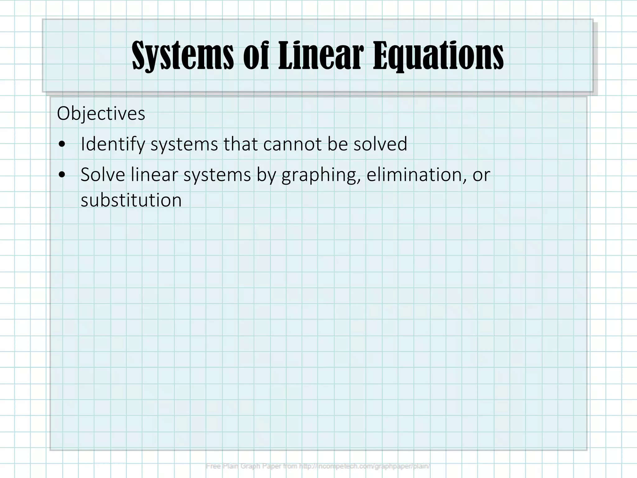 1.2 Systems of Linear Equations | PPT