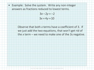 1.2 Systems of Linear Equations | PPT