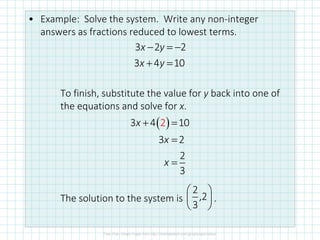 1.2 Systems of Linear Equations | PPT