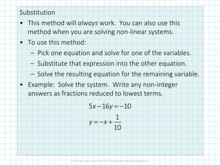 1.2 Systems of Linear Equations | PPT