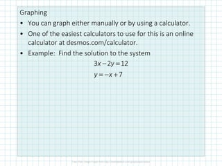 1.2 Systems of Linear Equations | PDF