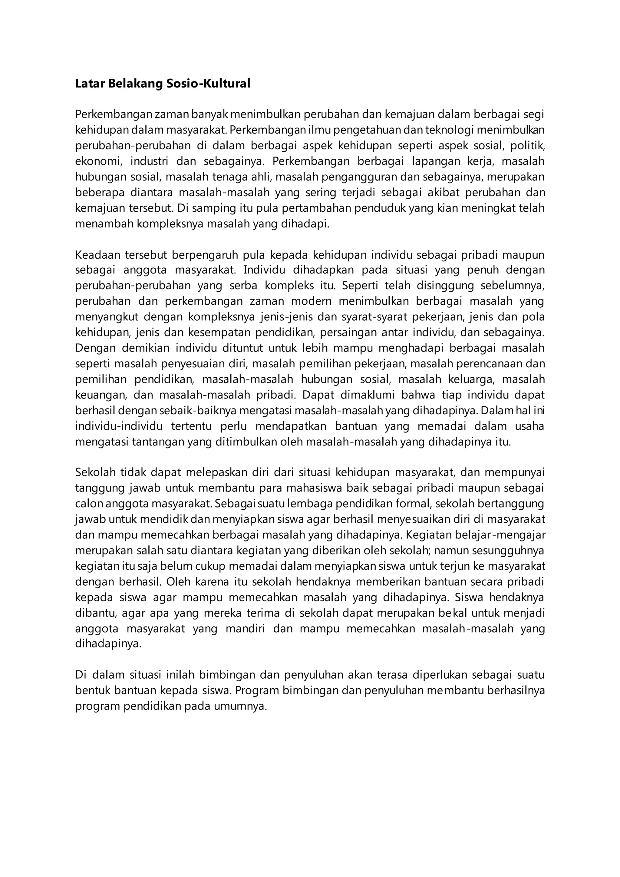 1.1.1 latar belakang sosio kultural | DOCX