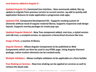 Angular 6 Training with project in hyderabad india | PPT