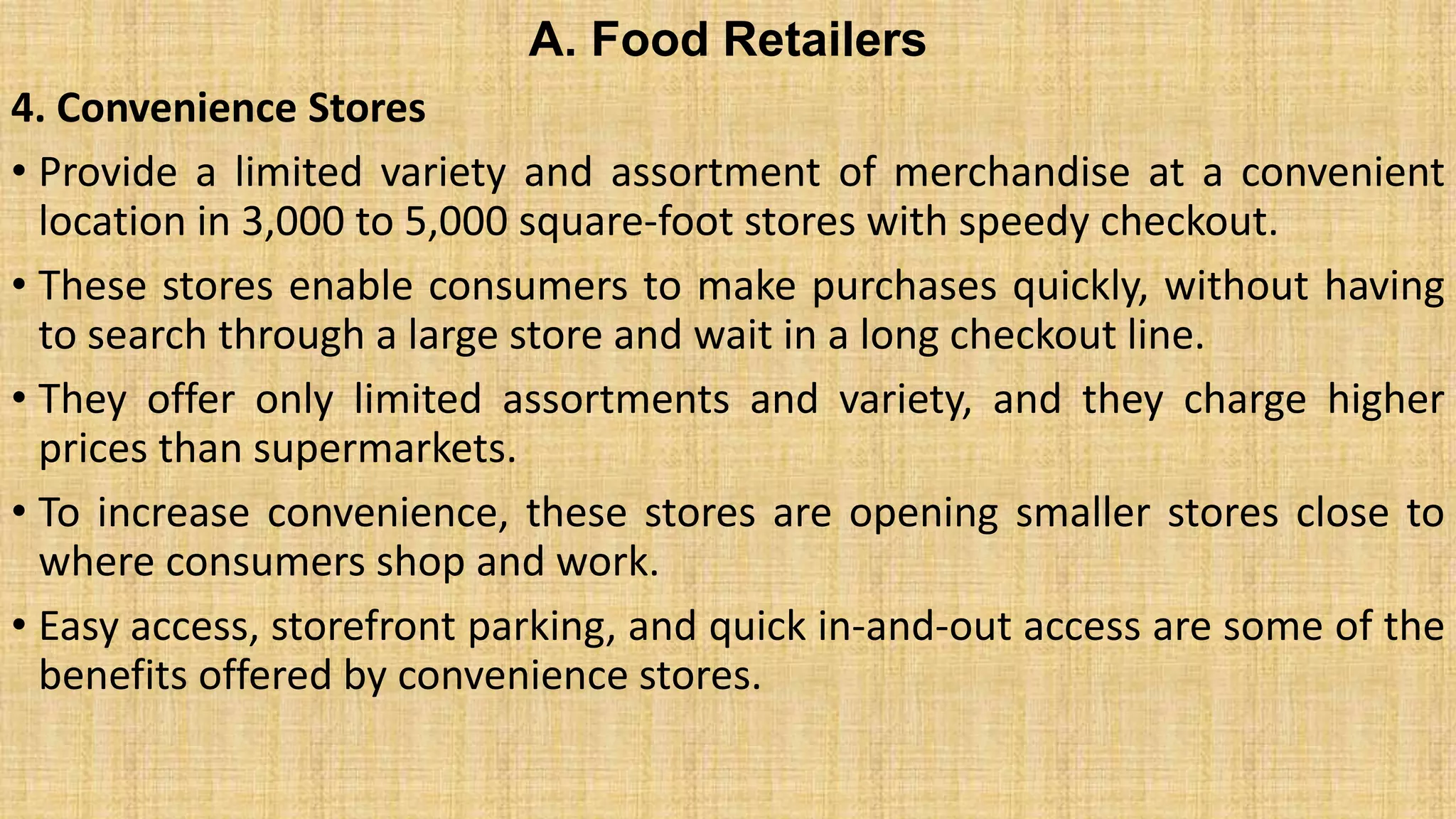 1. Basics of retailing, Types of retailers | PPTX