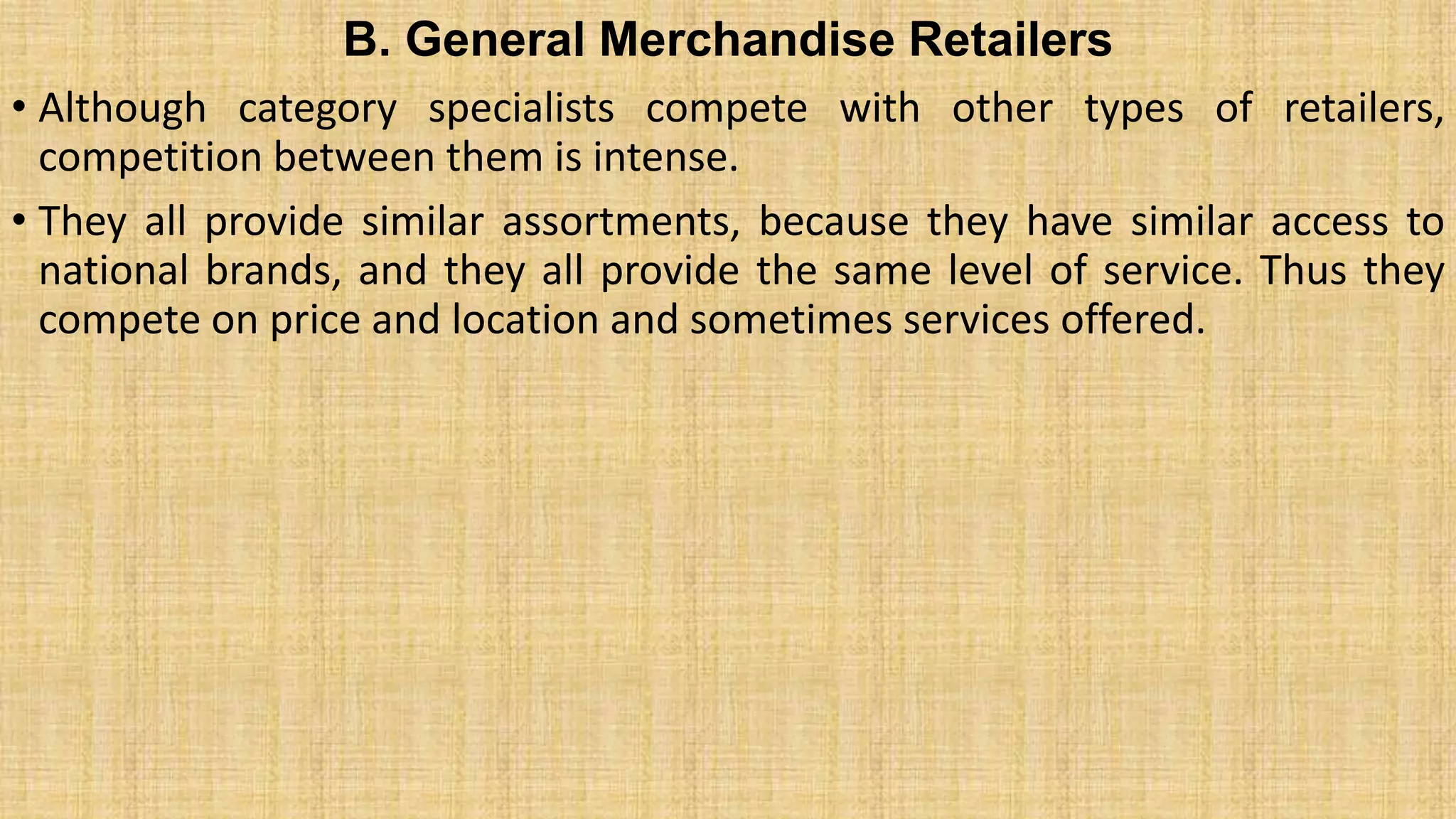 1. Basics of retailing, Types of retailers | PPTX