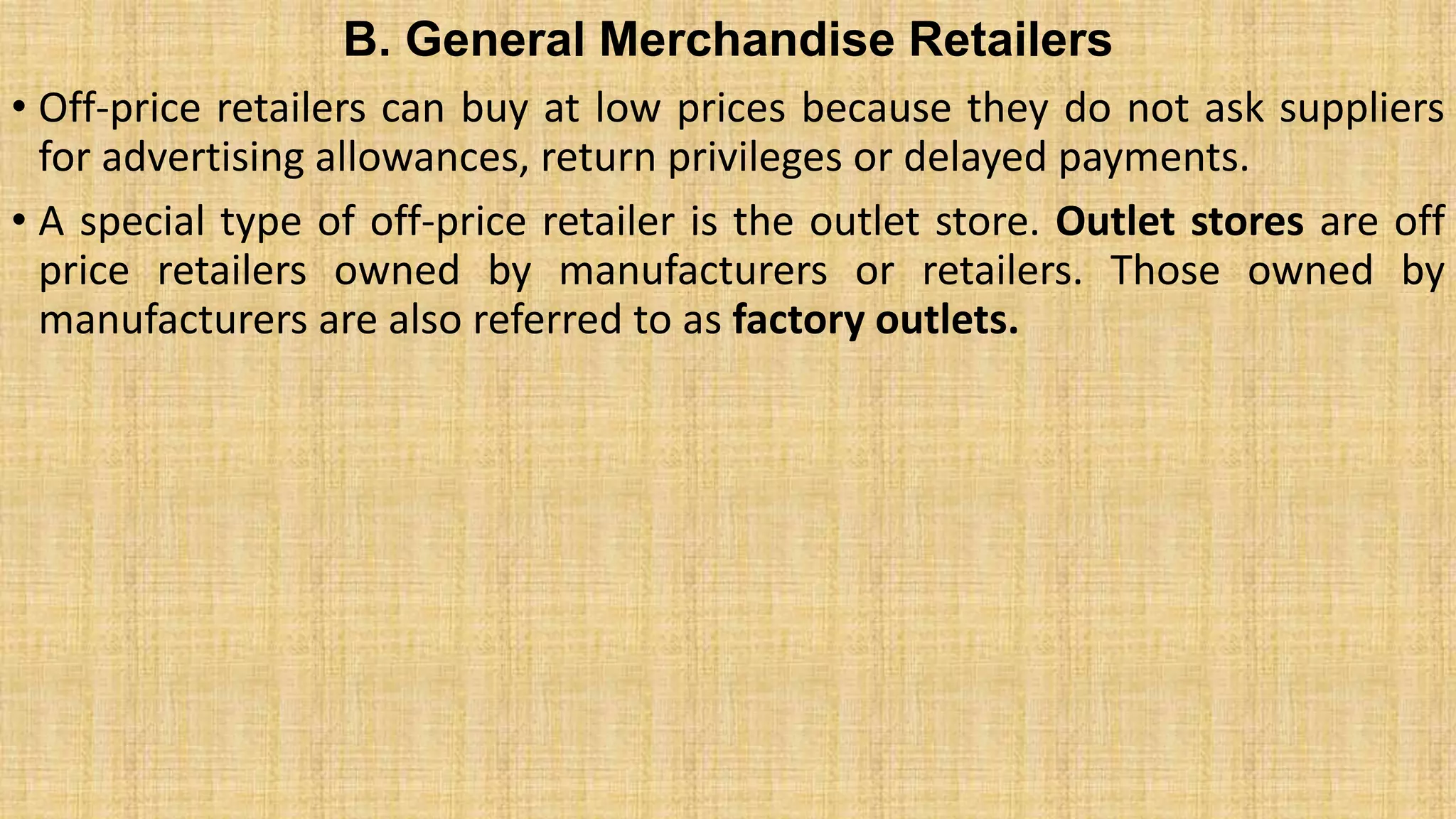 1. Basics of retailing, Types of retailers | PPTX