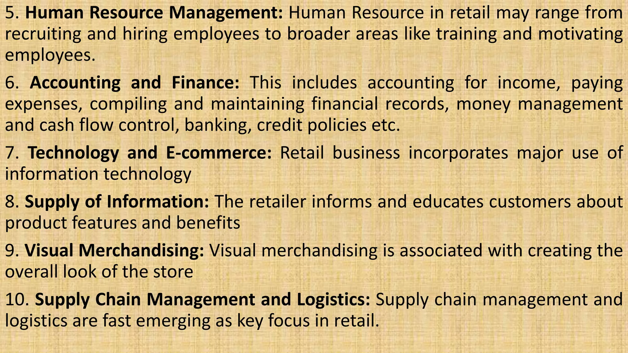 1. Basics of retailing, Types of retailers | PPTX