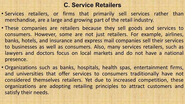 1. Basics of retailing, Types of retailers | PPTX