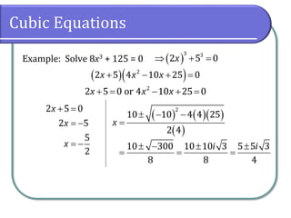 1.4 Quadratic Equations | PPT