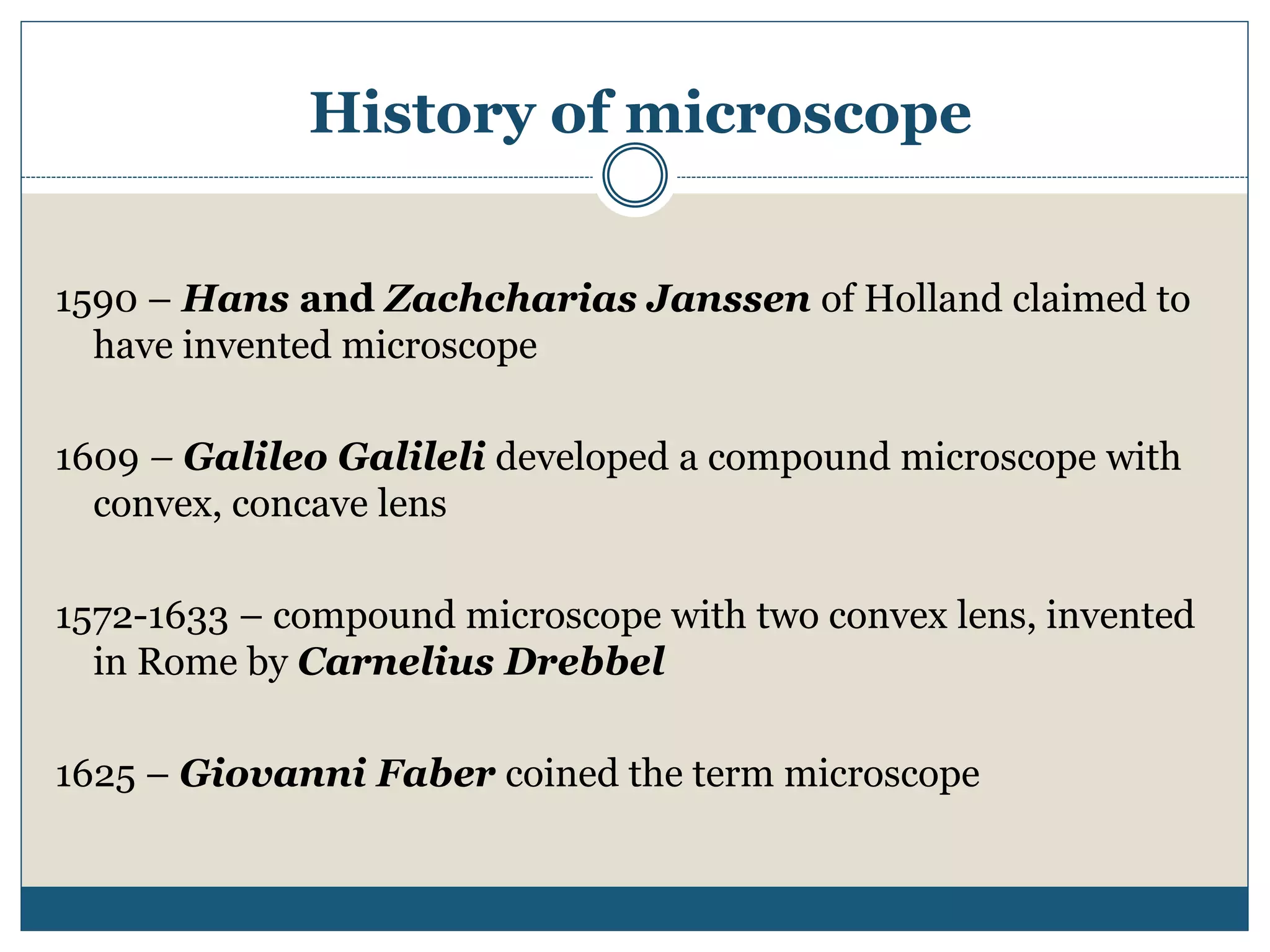 basics of microscope - part 1 | PPTX