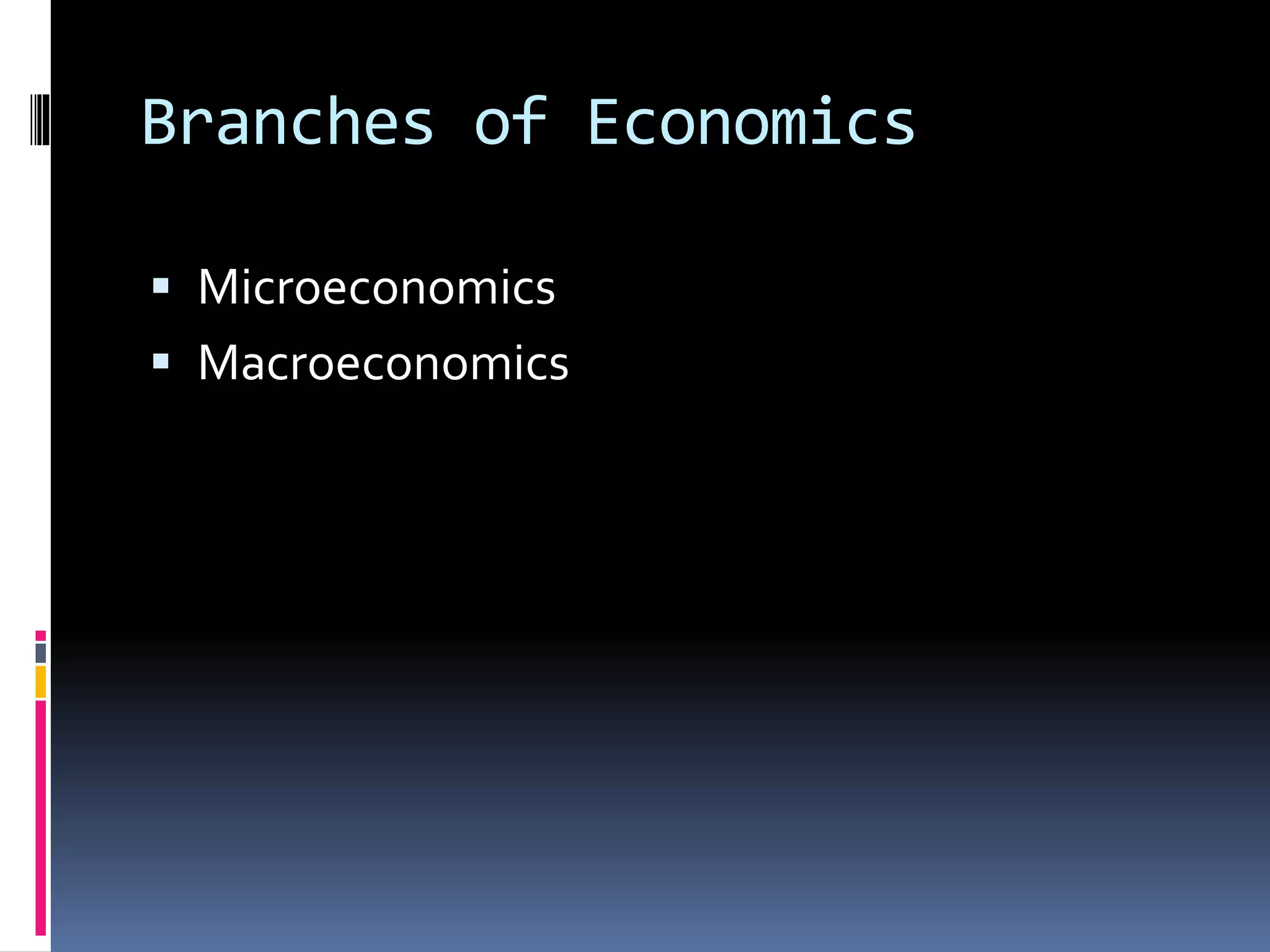 1. introduction to microeconomics | PPTX