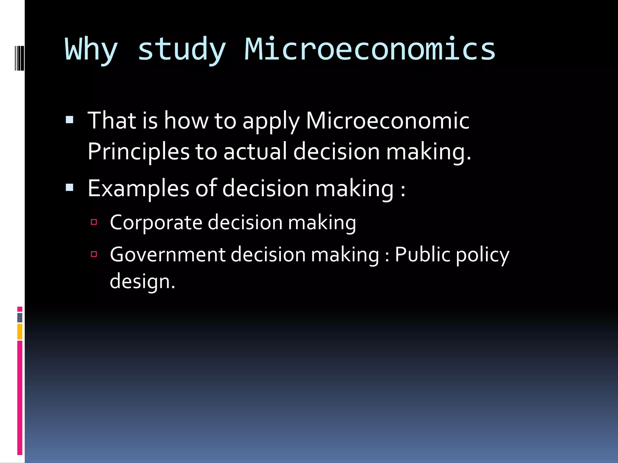 1. introduction to microeconomics | PPTX