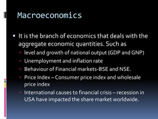 1. introduction to microeconomics | PPTX