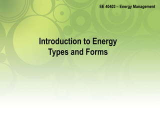 1. introduction to energy powerpoint | PPTX