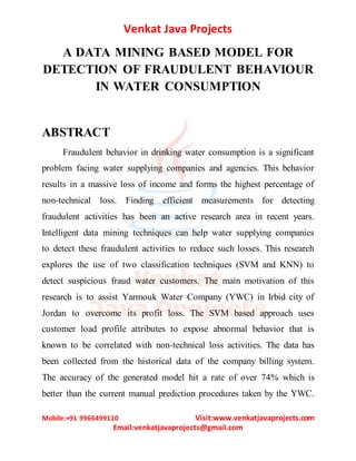 1.a data mining based model for detection of fraudulent behaviour in ...
