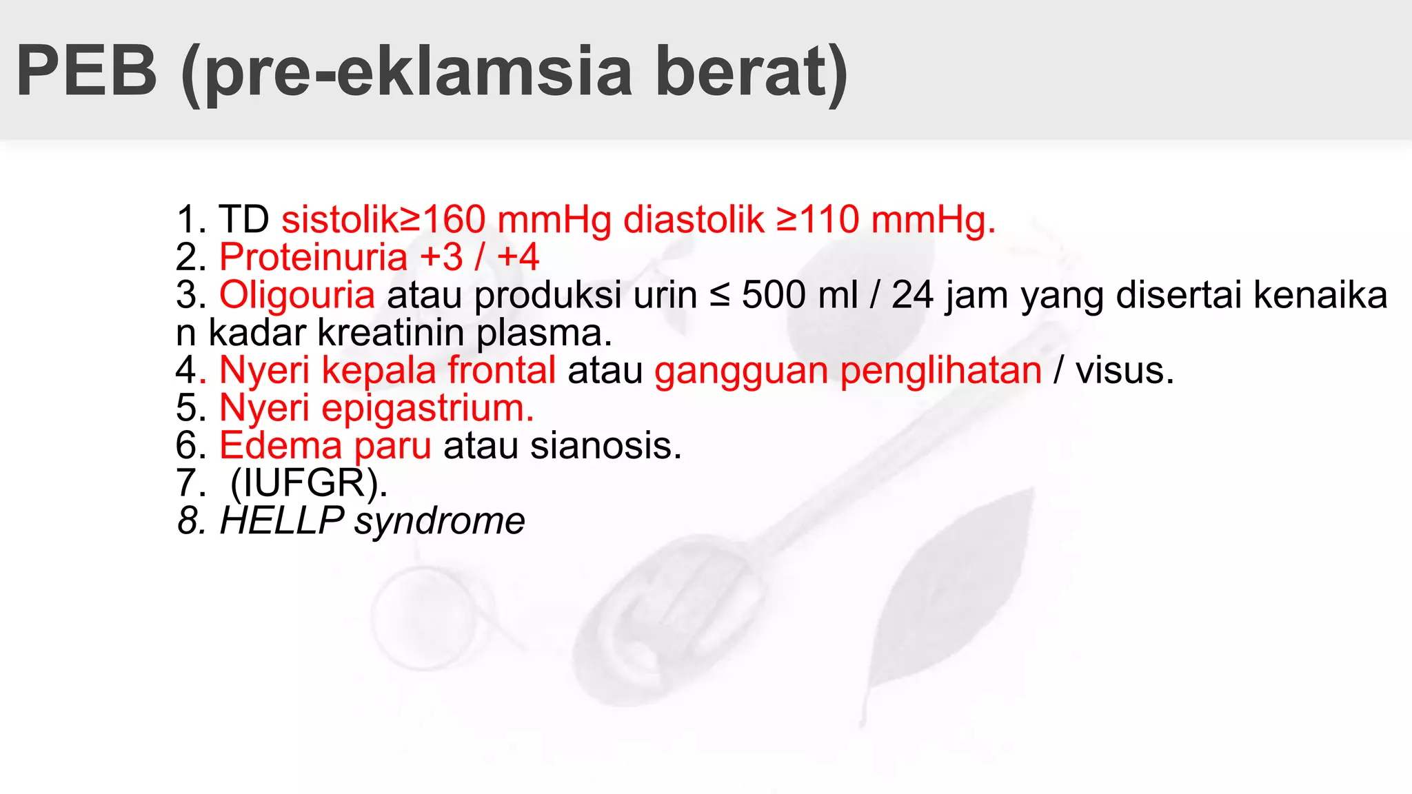 1. ppt kasus peb+ impending eklamsia | PPTX