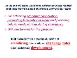 INTERNATIONAL MONETARY FUND | PPT