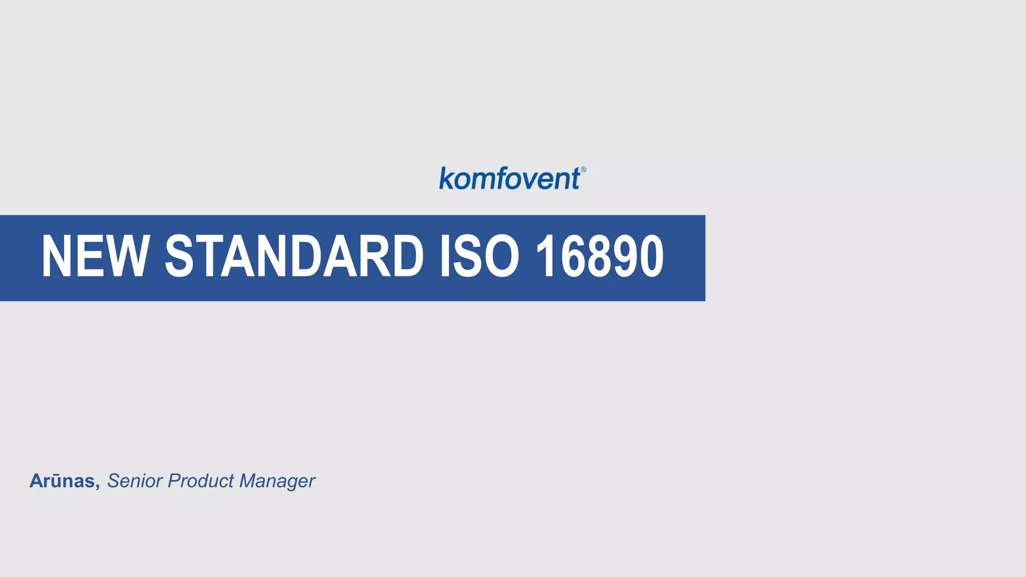 NEW STANDARD ISO 16890 | PDF
