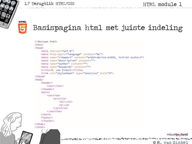 1.7 html css terugblik | PPT