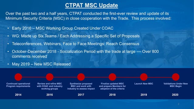 Criterios Minimos de Seguridad CTPAT 2019 conference | PDF