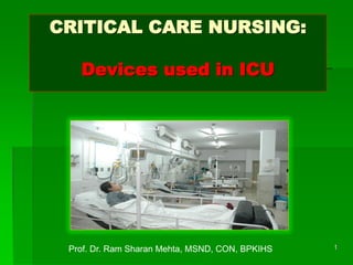 1.6. critical care devices used in icu- ext | PDF