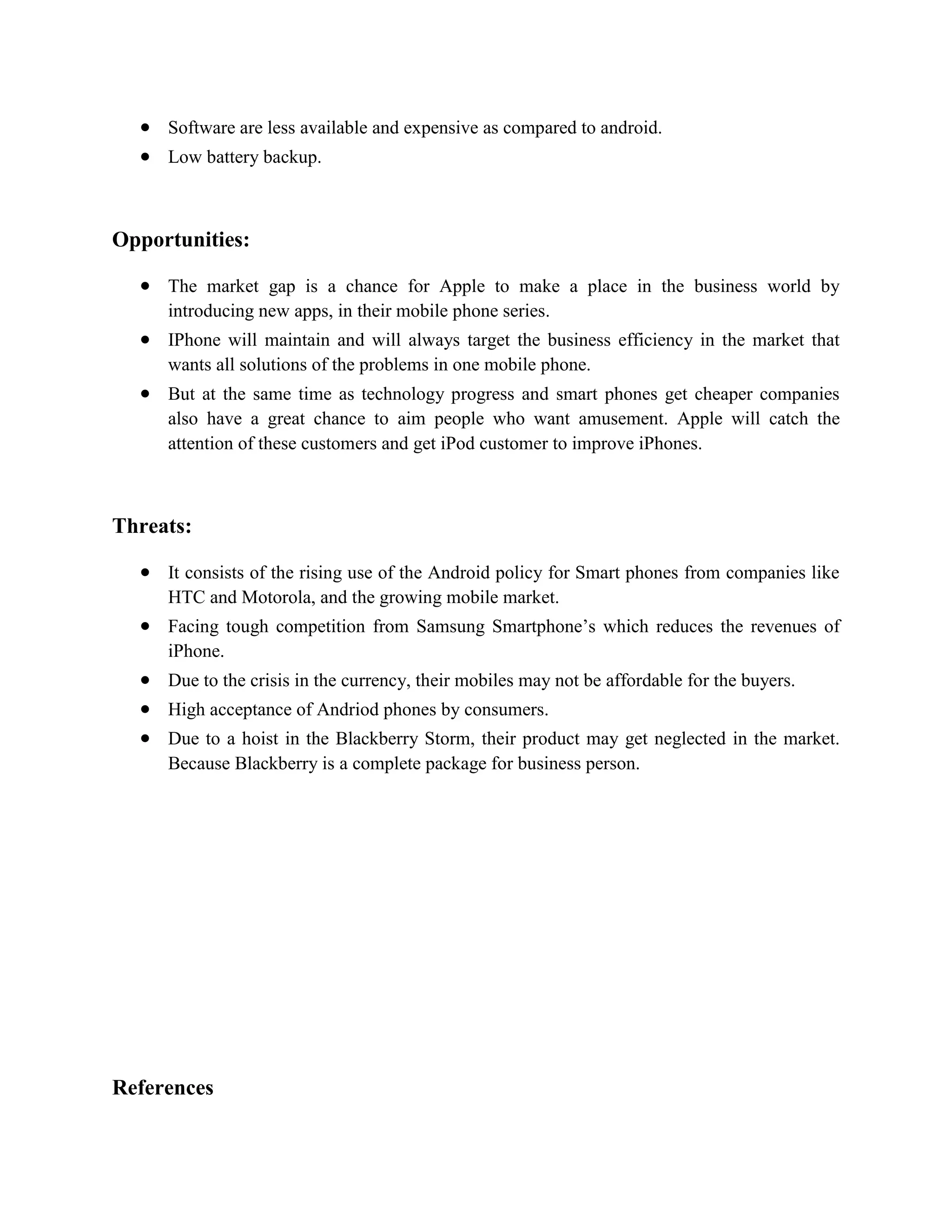 SWOT Analysis of Apple iPhone | PDF