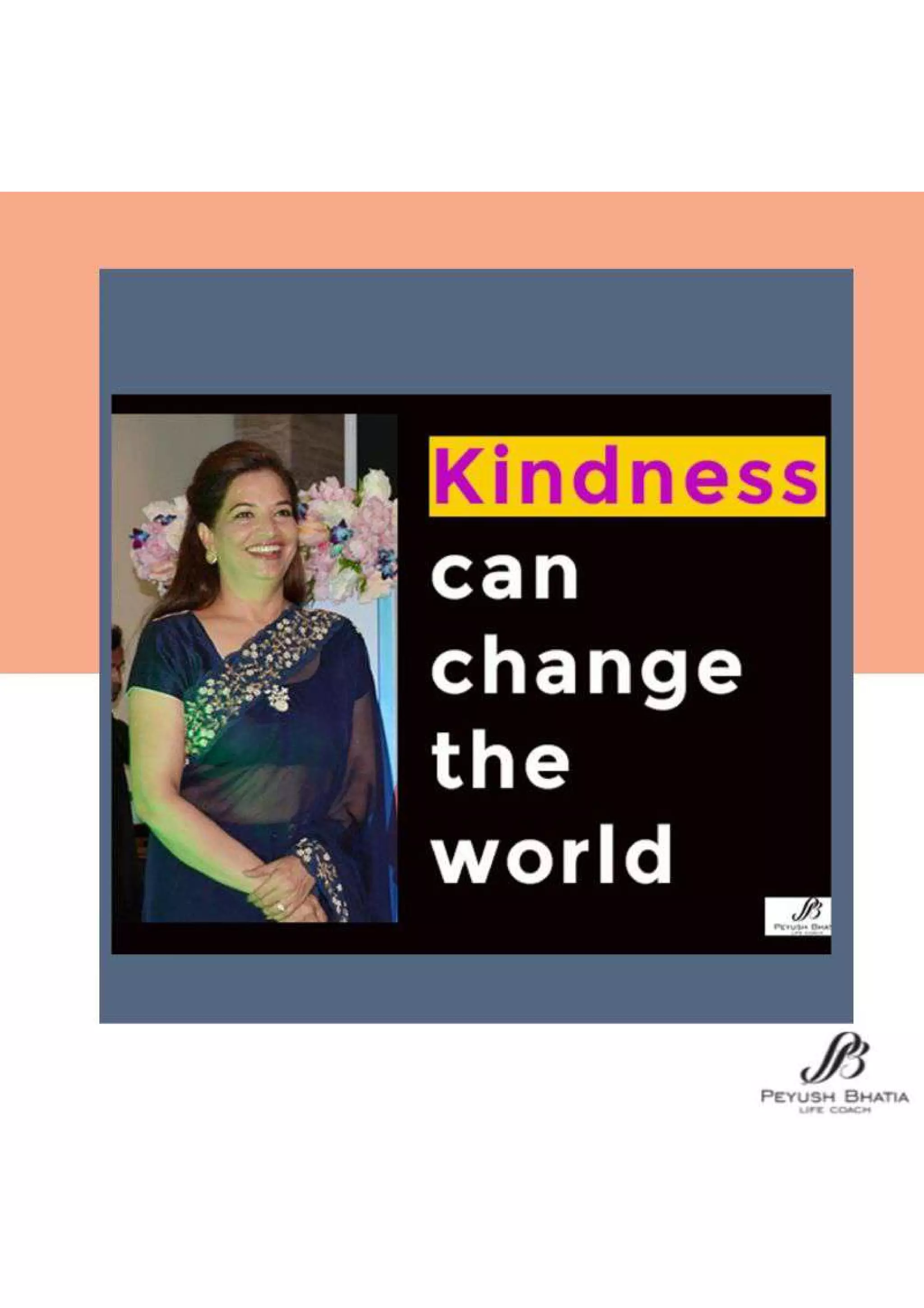 Kindness Can Change The World | PDF