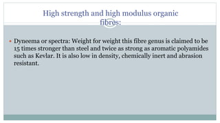 Technical textile Fibres used in technical textiles | PPT