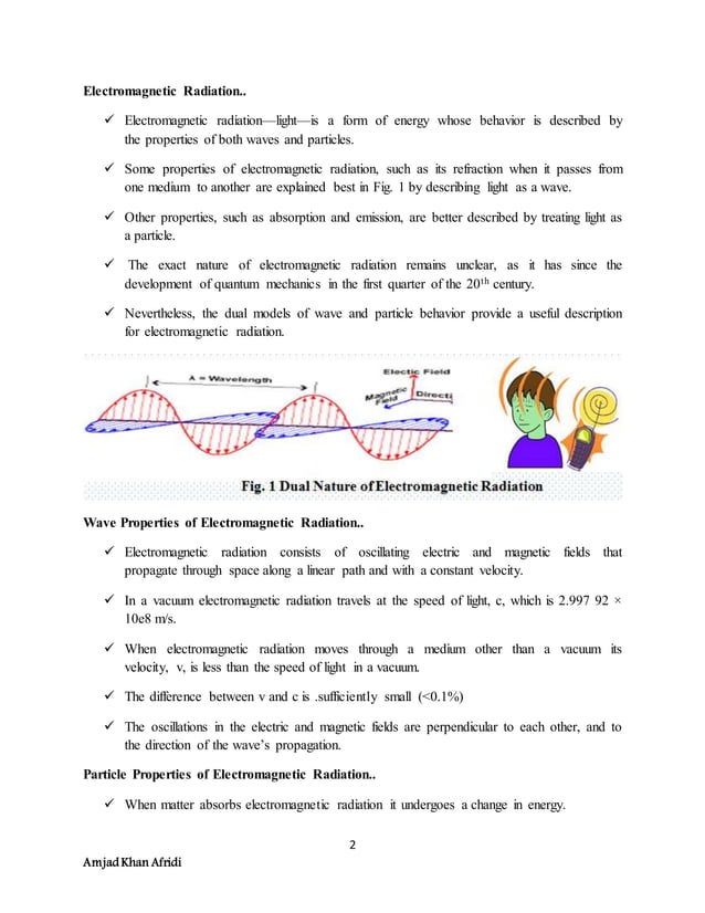 introduction to spectroscopy | DOCX | Chemistry | Science