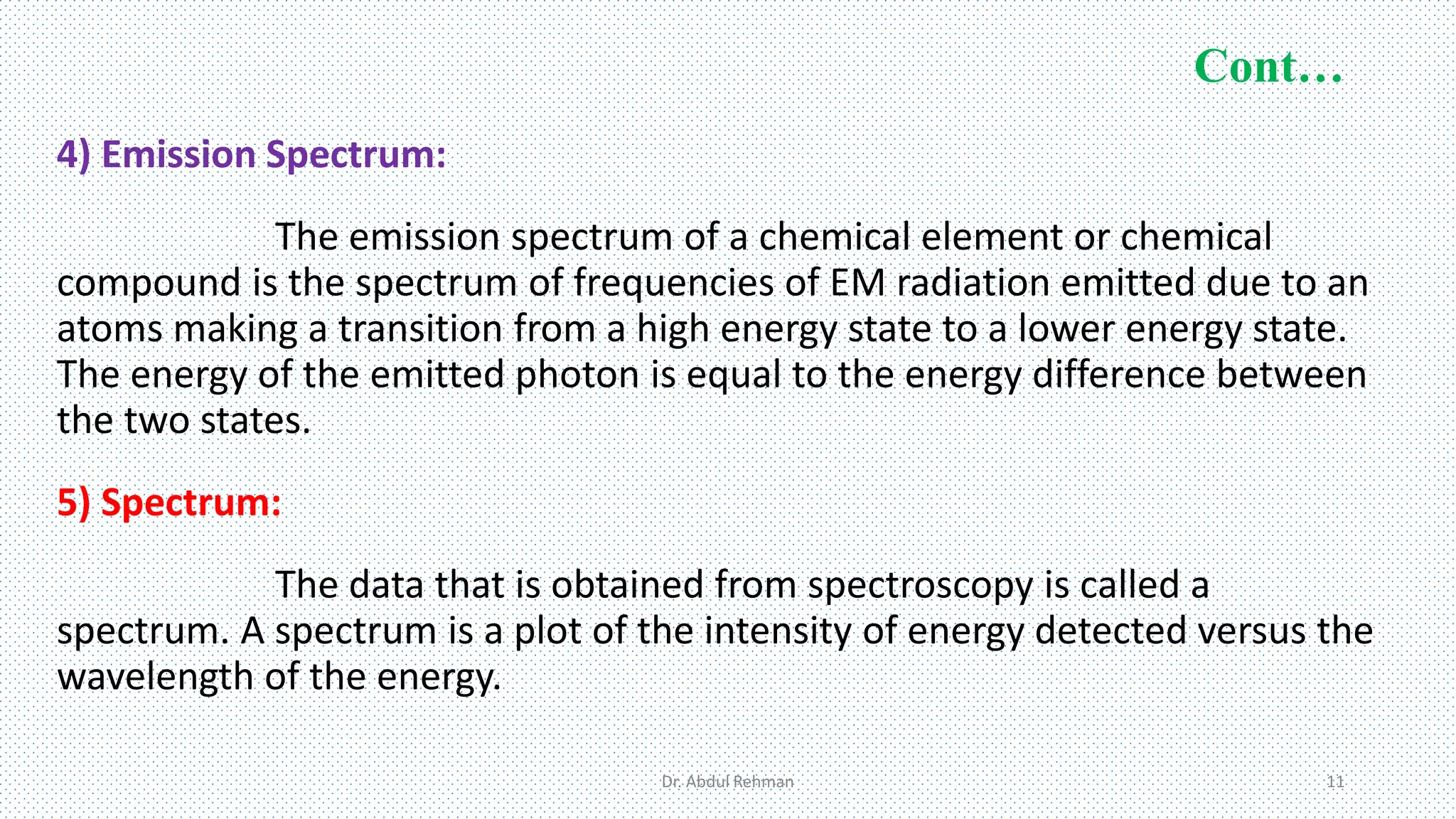 introduction to spectroscopy | PPTX