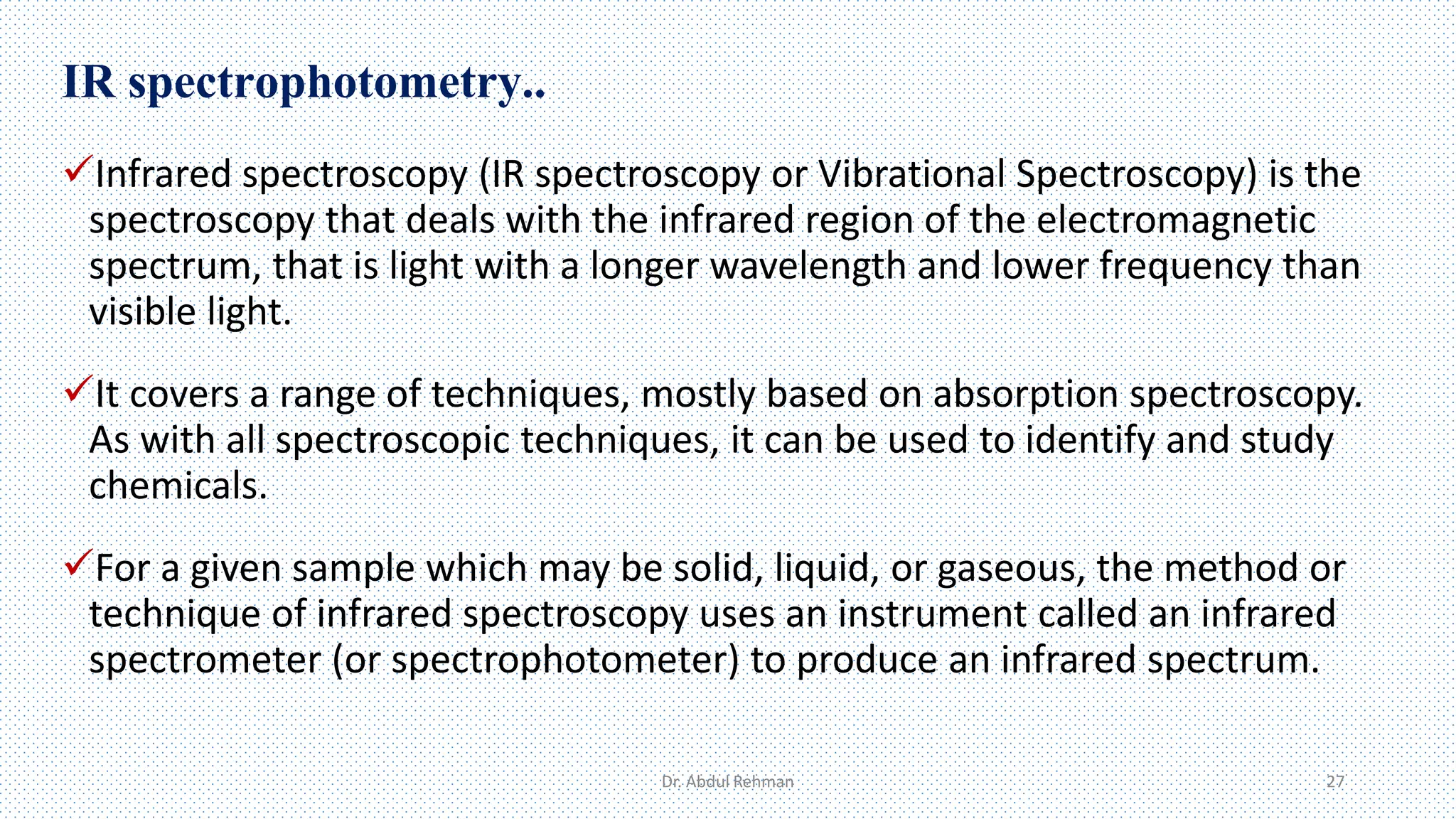 introduction to spectroscopy | PPTX