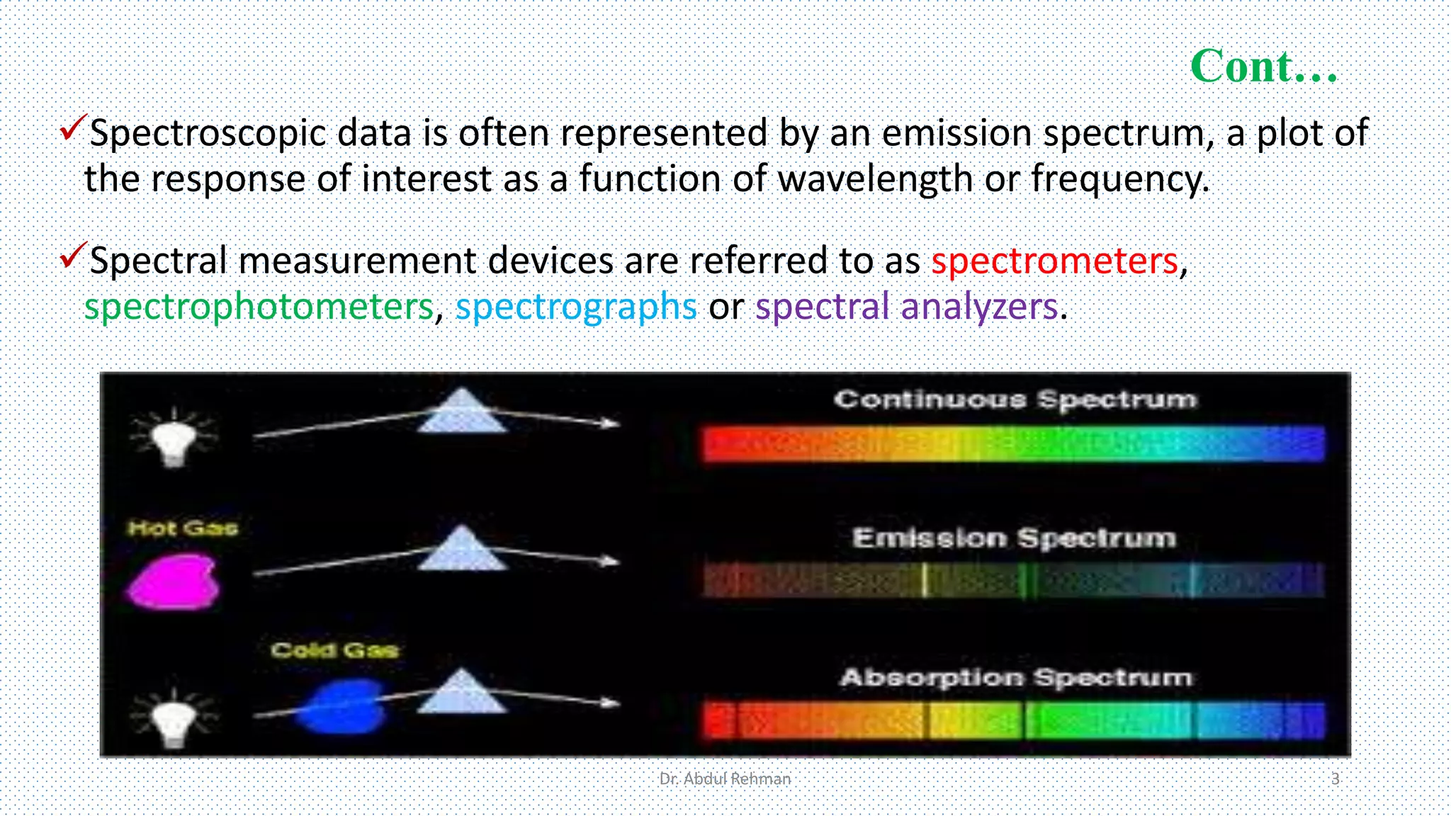 introduction to spectroscopy | PPTX