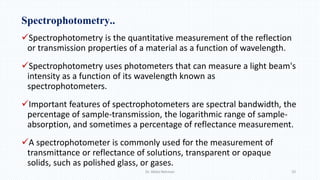 introduction to spectroscopy | PPTX