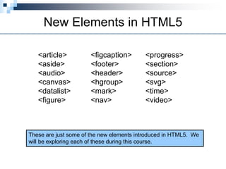 1. introduction to html5 | PPT