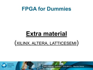 1.FPGA for dummies: Basic FPGA architecture | PPTX
