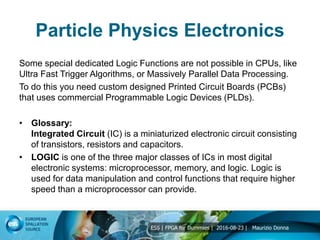 1.FPGA for dummies: Basic FPGA architecture | PPTX