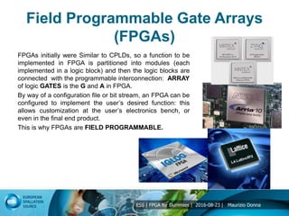 1.FPGA for dummies: Basic FPGA architecture | PPTX