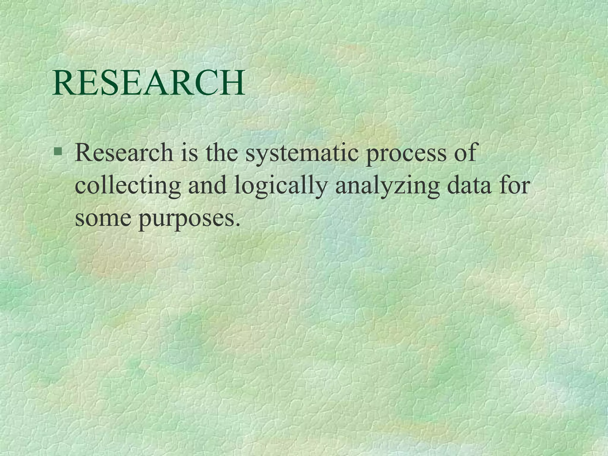 Introduction to Research methodology | PPT