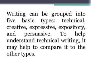 CREATIVE WRITING | PPTX