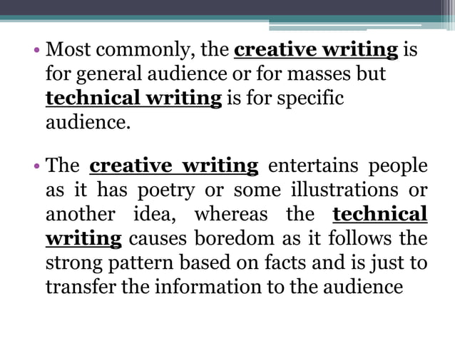 CREATIVE WRITING