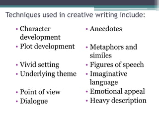 CREATIVE WRITING | PPT