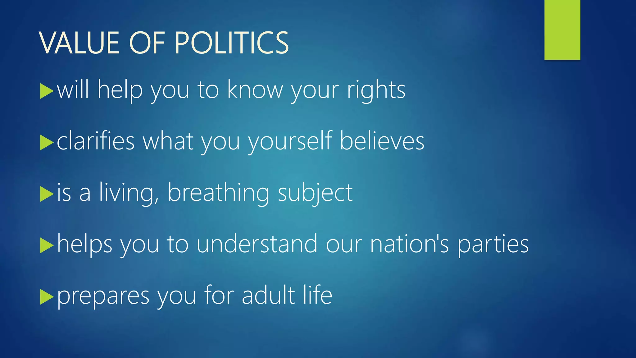 1. introduction to phil. politics and governance | PPTX