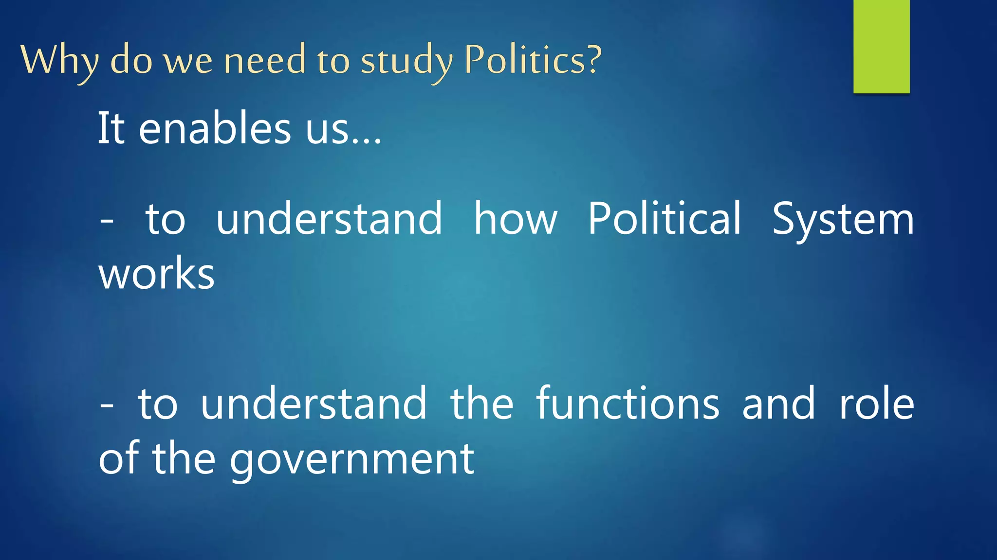 1. introduction to phil. politics and governance | PPTX