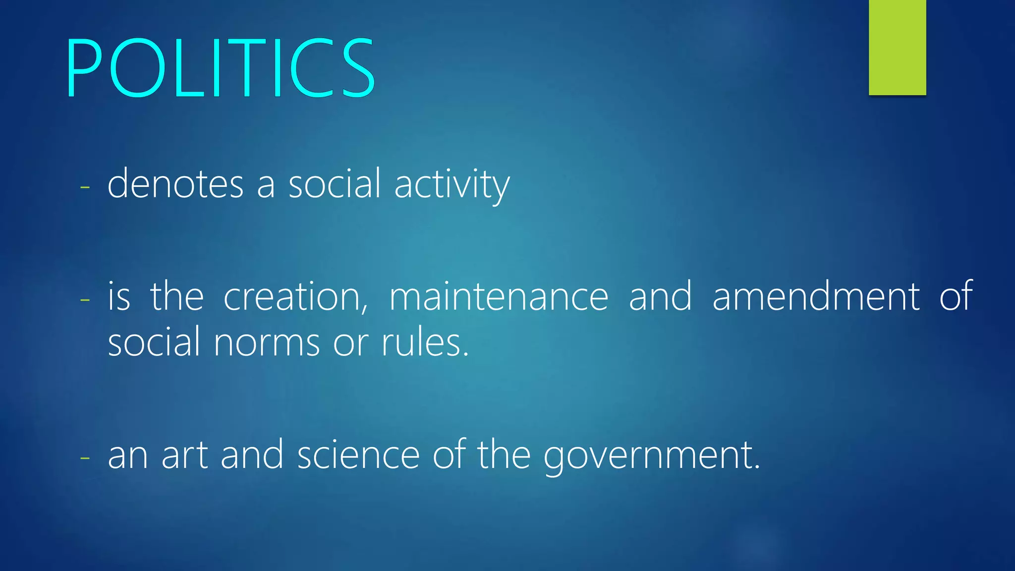 1. introduction to phil. politics and governance | PPTX